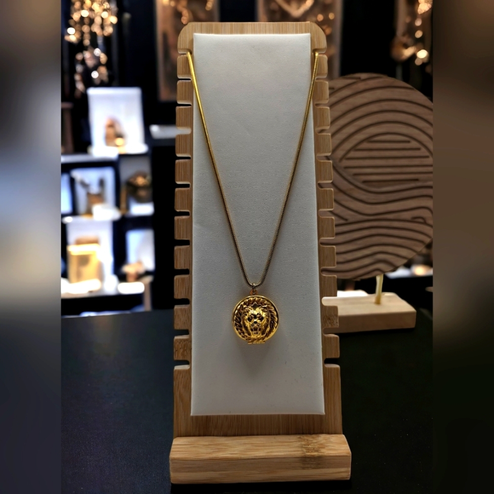 Vintage Rare Anne Klein Gold Lion Head Locket With Sn… - Gem